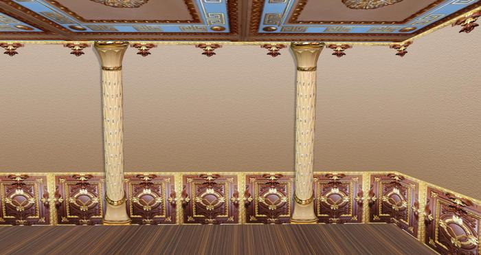 Second Life Marketplace - Wall panel with wooden decor (2 textures in a ...