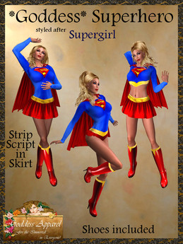Second Life Marketplace - *Goddess* Super Woman Costume