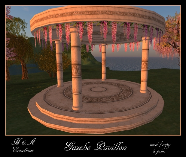 Second Life Marketplace - "Luna" Pavilion by H&A Creations promo prize