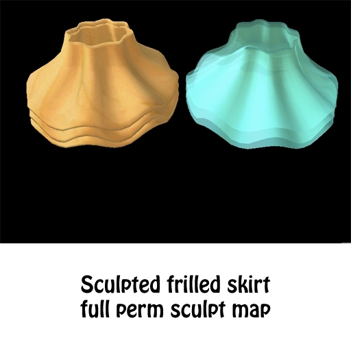 Second Life Marketplace Sculpted Skirt Full Perm Sculpt Map