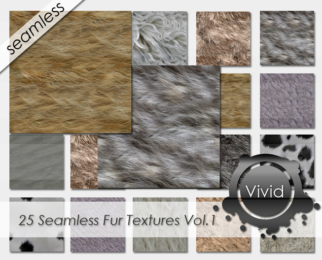 Second Life Marketplace - vivid - fur textures vol.1