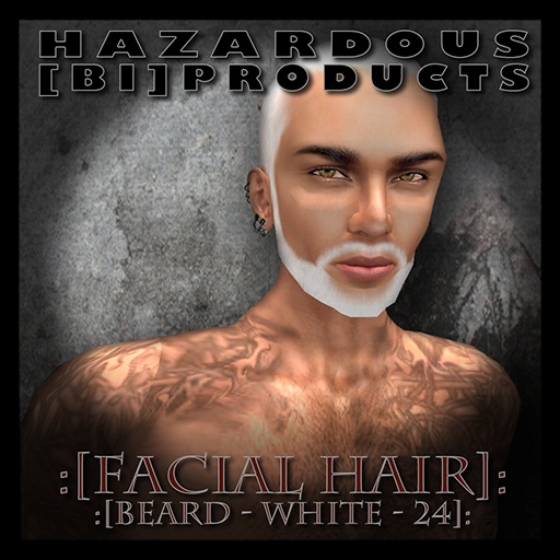 Second Life Marketplace - [Facial Hair] Beard: White [24]