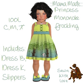 Second Life Marketplace - ::::Mama Made::::Princess Mononoke Frockling ...