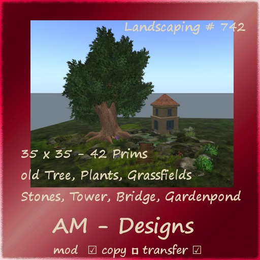 Second Life Marketplace - Landscaping # 742/ Box