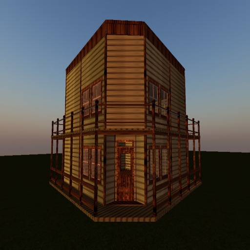 Second Life Marketplace - Western Town Corner Building