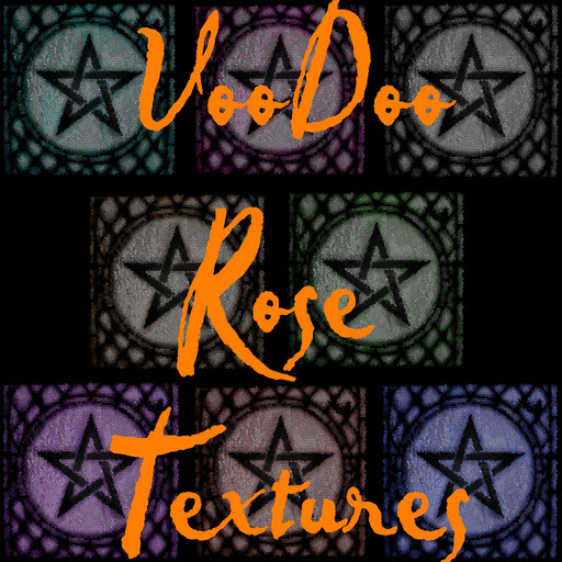 Second Life Marketplace - @~VooDoo Rose Textures~@ Pentagram Stained ...