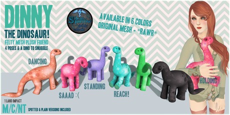 Second Life Marketplace - (Flora) Dinny the Dinosaur ~silentsparrow ...