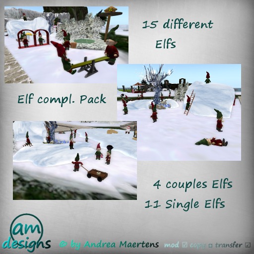 Second Life Marketplace - Elf compl. Pack / 15 Elfs - 4 couples/11 ...
