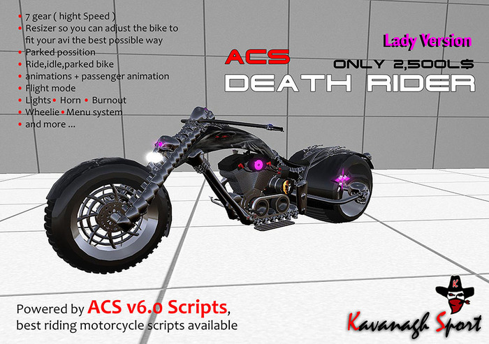 Second Life Marketplace - ACS Death Rider v 1.1 LADY