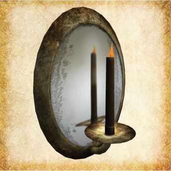 Second Life Marketplace - [noctis] Reflective Candle Sconce BOXED