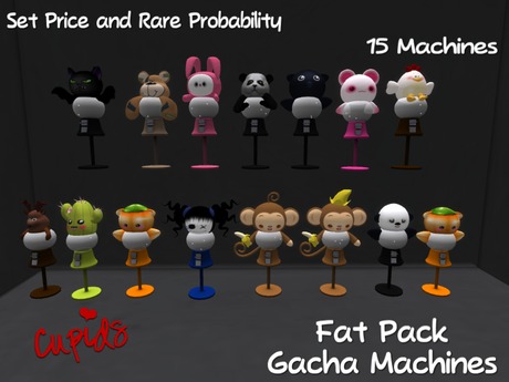 Second Life Marketplace - CUPIDS FUN GACHA MACHINE FAT PACK NO COPY