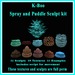 Second Life Marketplace - k-boo spray and puddle sculpt kit boxed