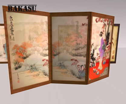 Second Life Marketplace - Bakasu - Autumn Shoji Screen