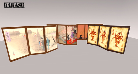 Second Life Marketplace - Bakasu - Autumn Shoji Screen