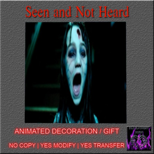 Second Life Marketplace - BBD - seen and not heard (Animated Decoration ...