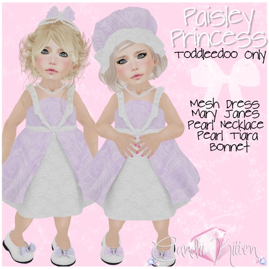 Second Life Marketplace - {C*K} Paisley Princess in Purple Toddleedoo