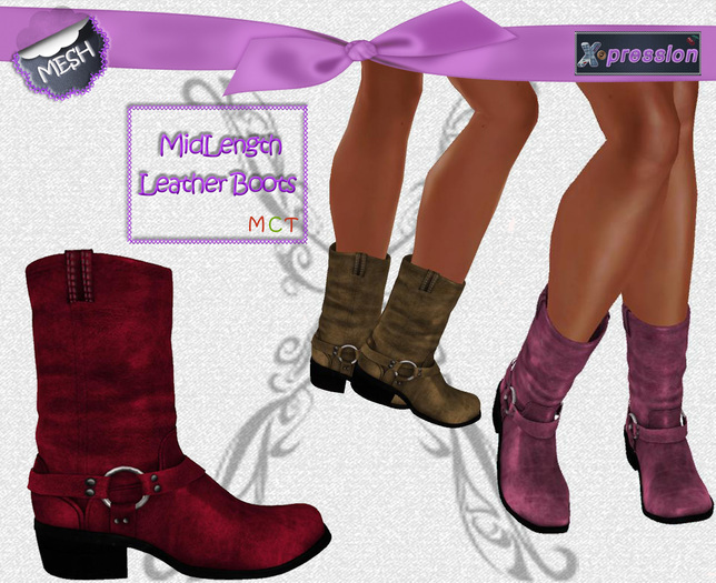 Second Life Marketplace - ::X.pression:: Walker - MidLength Leather ...
