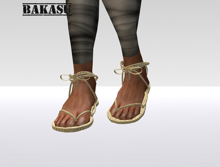 Second Life Marketplace - Bakasu - Samurai Sandals - Waraji