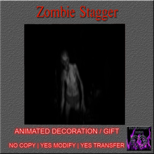 Second Life Marketplace - BBD - zombie stagger (Animated Decoration / GIFT)