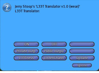 Second Life Marketplace - L33T (Hacker) Translator v1.0 - 5p34k l1k3 ...