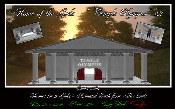 Second Life Marketplace - Home of the Gods - [ Temple Olympus ] v.2