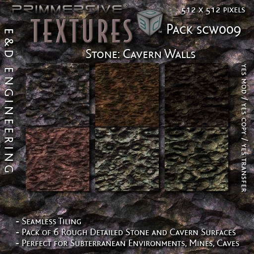 Second Life Marketplace - [SCW009] 6 512px Seamless Rough Detailed Rock ...