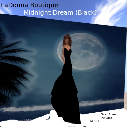 Second Life Marketplace Ladonna Midnight Dream Black
