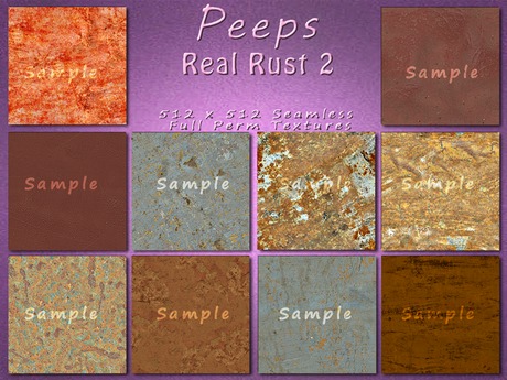 Second Life Marketplace - Peeps Textures Real Rust 2