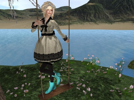 Second Life Marketplace - Full Mesh Azure Blue Boots