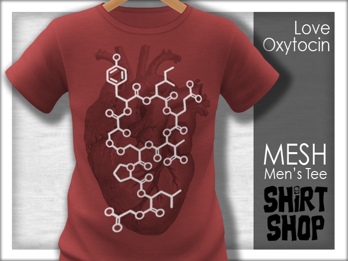 Second Life Marketplace - =ShirtShop= Mesh Love Oxytocin T-Shirt