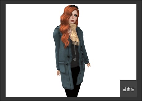 Second Life Marketplace - shine by [ZD] - MESH - "Trish" Duffle Coat