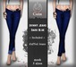 Second Life Marketplace - Cain - Skinny Jeans - Dark Blue