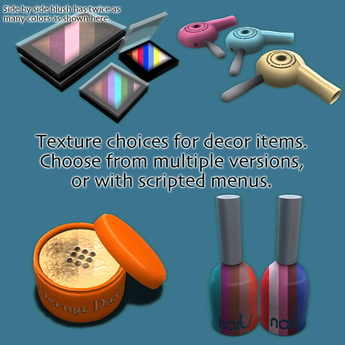 Second Life Marketplace - % Ginger's Vanity - ADD ON Decor Items SCULPT