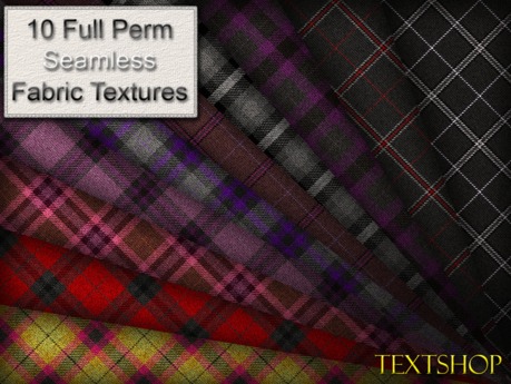 Second Life Marketplace - 10 Full Perm Seamless Fabric Textures VOL 2