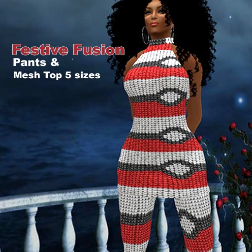 Second Life Marketplace - Barely There Wear Festive Fusion Outfit