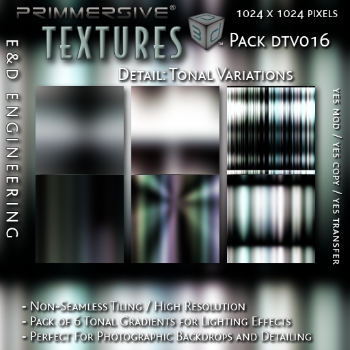 Second Life Marketplace - [DTV016] 6 1024px Tonal Gradients for ...