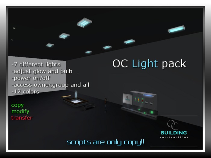 Second Life Marketplace - OC Light pack BOX