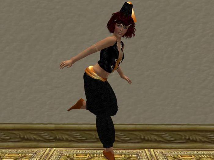 Second Life Marketplace - Genie Outfit - Black/Gold (Female)