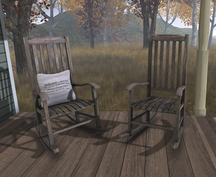 Second Life Marketplace - {what next} Bramley Rocking Chair (Rustic)