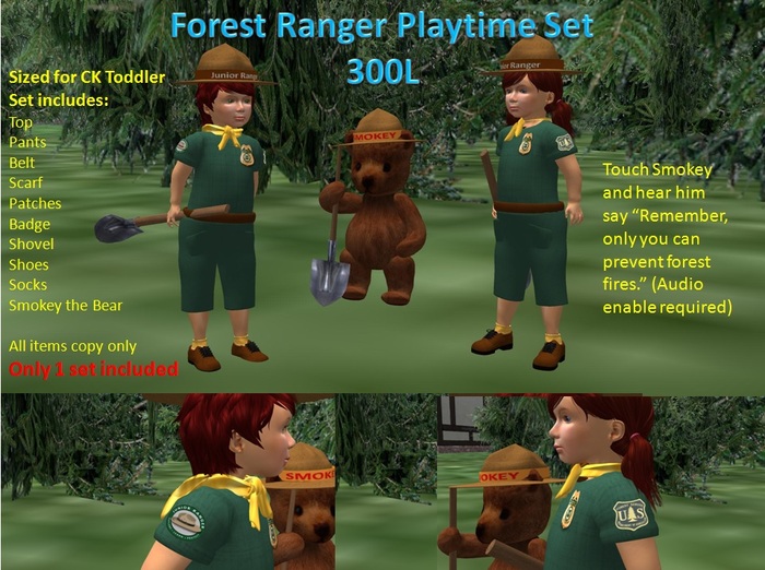 Second Life Marketplace - Forest Ranger Playtime Set
