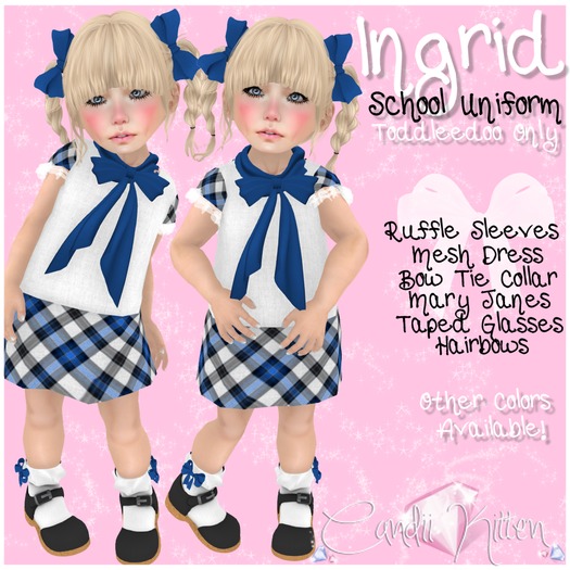 Second Life Marketplace - {C*K} Ingrid School Uniform Girl Toddleedoo ...
