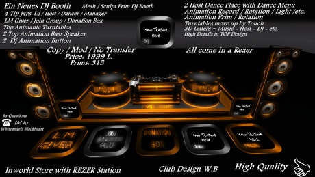 Second Life Marketplace - DJ Booth 1 Bass Power