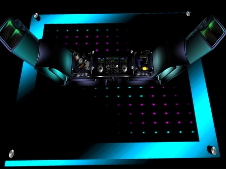 Second Life Marketplace - DJ Booth 8 Top Cool DJ Booth Big Set