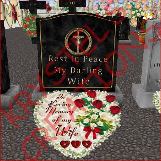 Second Life Marketplace - GR29 Rest in Peace My Darling Wife Headstone ...