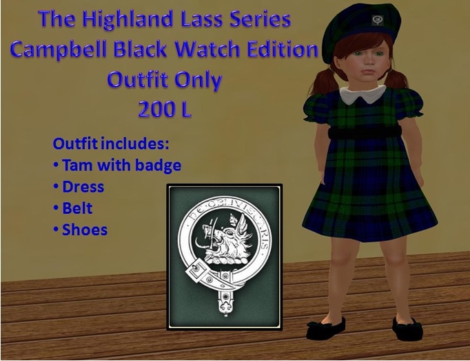 Second Life Marketplace - Highland Lass - Black Watch
