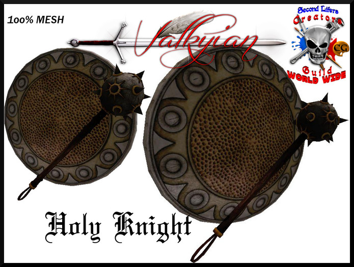 Second Life Marketplace - ~Valkyrian~Holy Knights Mace / Shield (SF)
