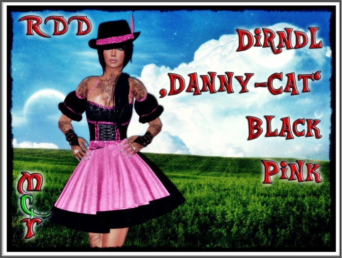 Second Life Marketplace - Dirndl 'Danny-Cat' BlackPink