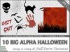 Second Life Marketplace - 10 Colorable Halloween Alpha Textures [Full Perm]