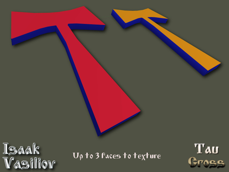 Second Life Marketplace - Tau cross - FULL PERMS Mesh - 1 land impact