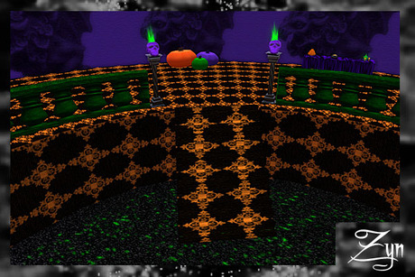 Second Life Marketplace - Zyn ~ Halloween Party Skybox With Haunted Ride~